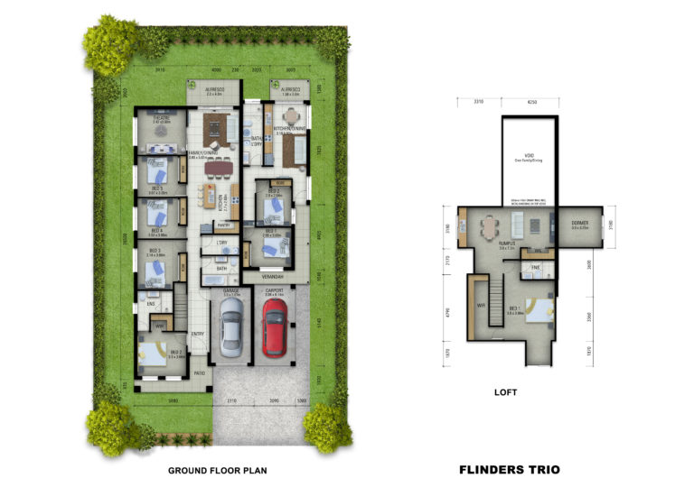 Austec Homes Statewide | Flinders Trio Min. Lot Width 15.630M